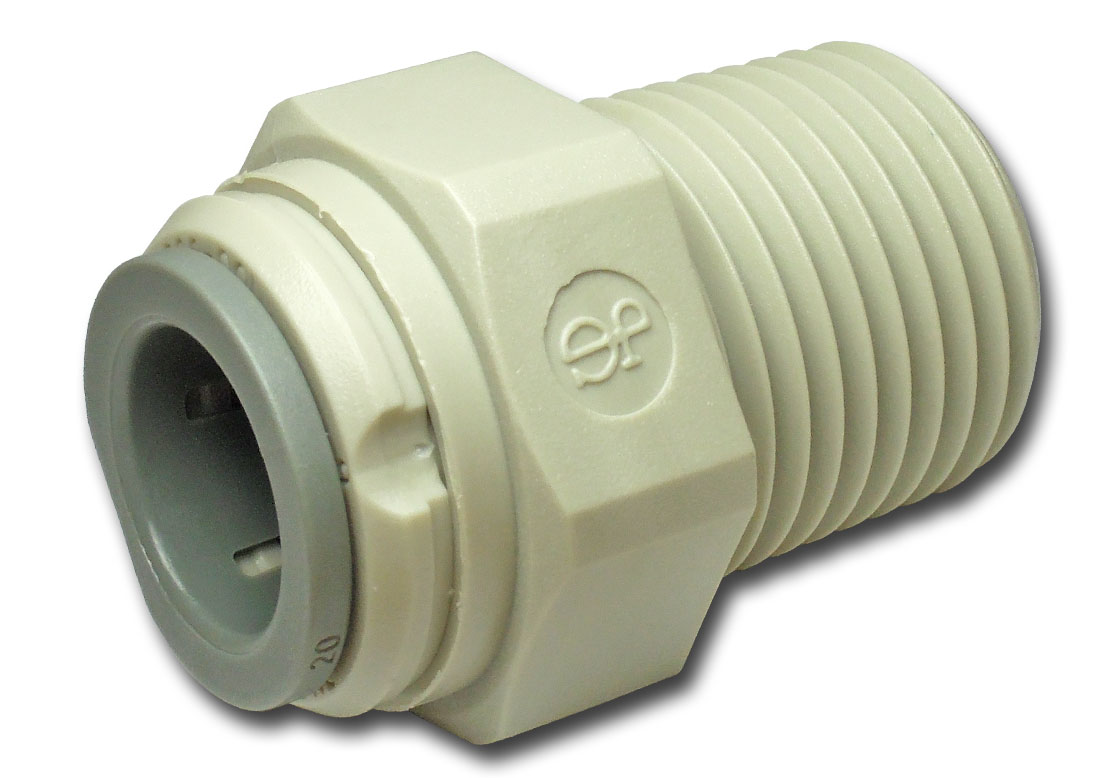 PI011624S : Prostka John Guest 1/2 cala gz x wężyk 1/2 cala www.woda.com.pl